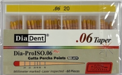Dia-Pro Plus Gutta Percha .06 Taper 020 (60)